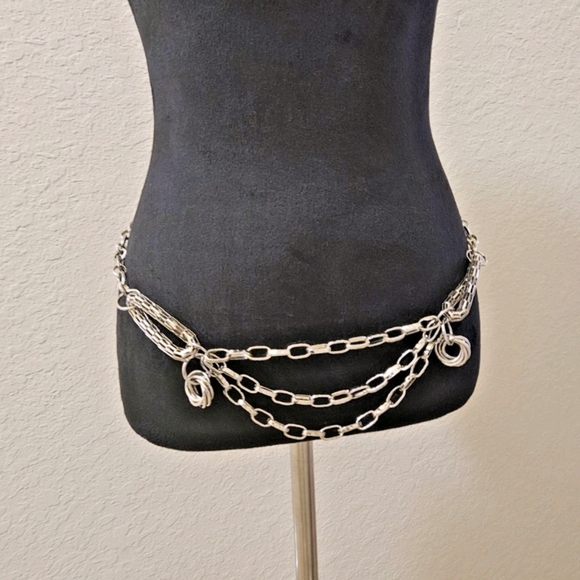bebe | Accessories | Bebe Silver Chain Belt | Poshmark